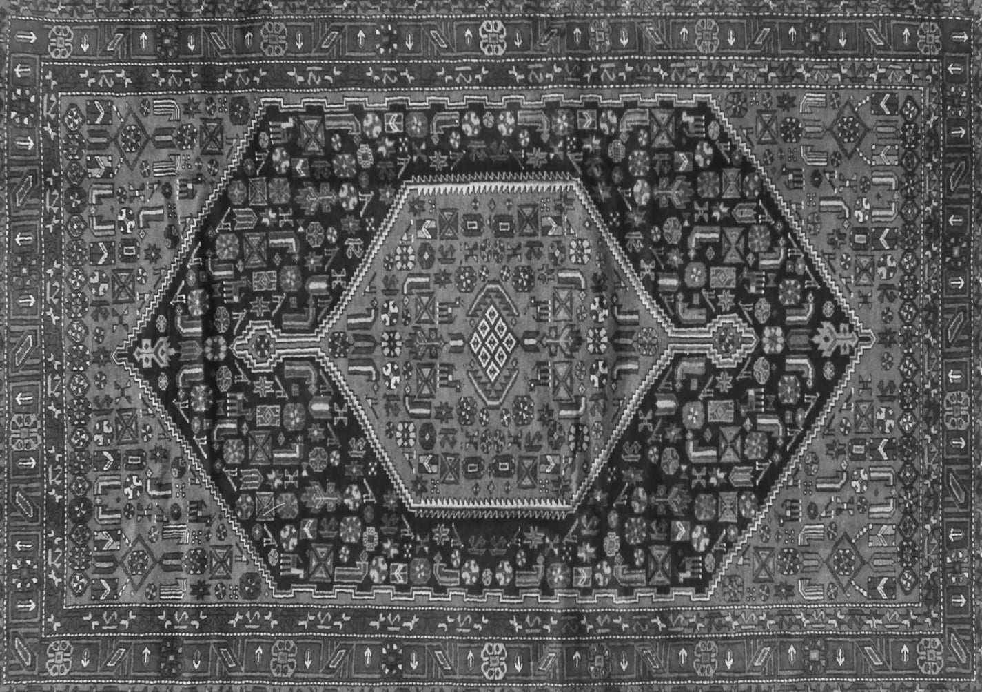Ahgly Company Indoor Rectangle Persian Gray Traditional Area Rugs, 2' x ...