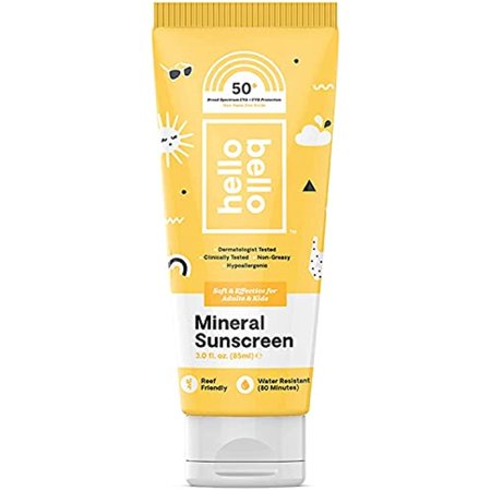 Hello Bello Mineral SPF 50+ Sunscreen Lotion I Broad Spectrum UVA/UVB ...