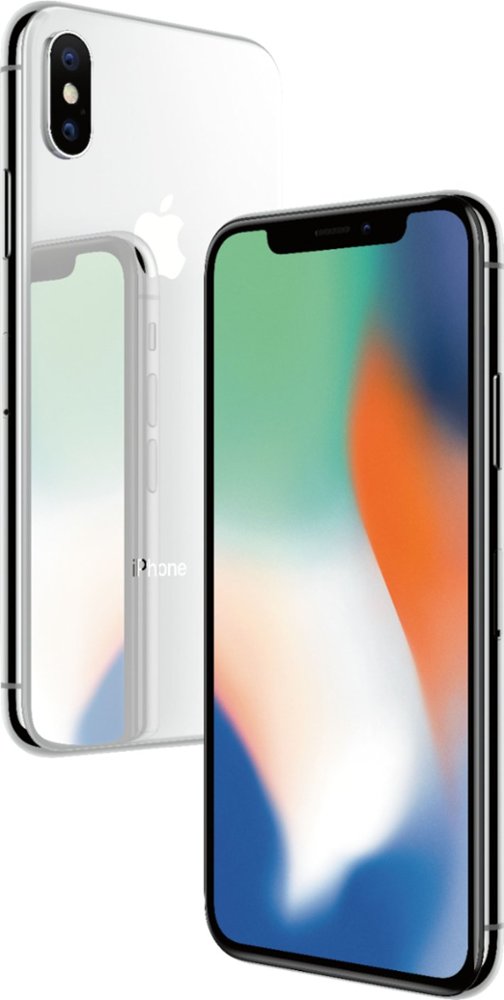 Apple iPhone X 64GB Silver Fully Unlocked A Grade Refurbished ...
