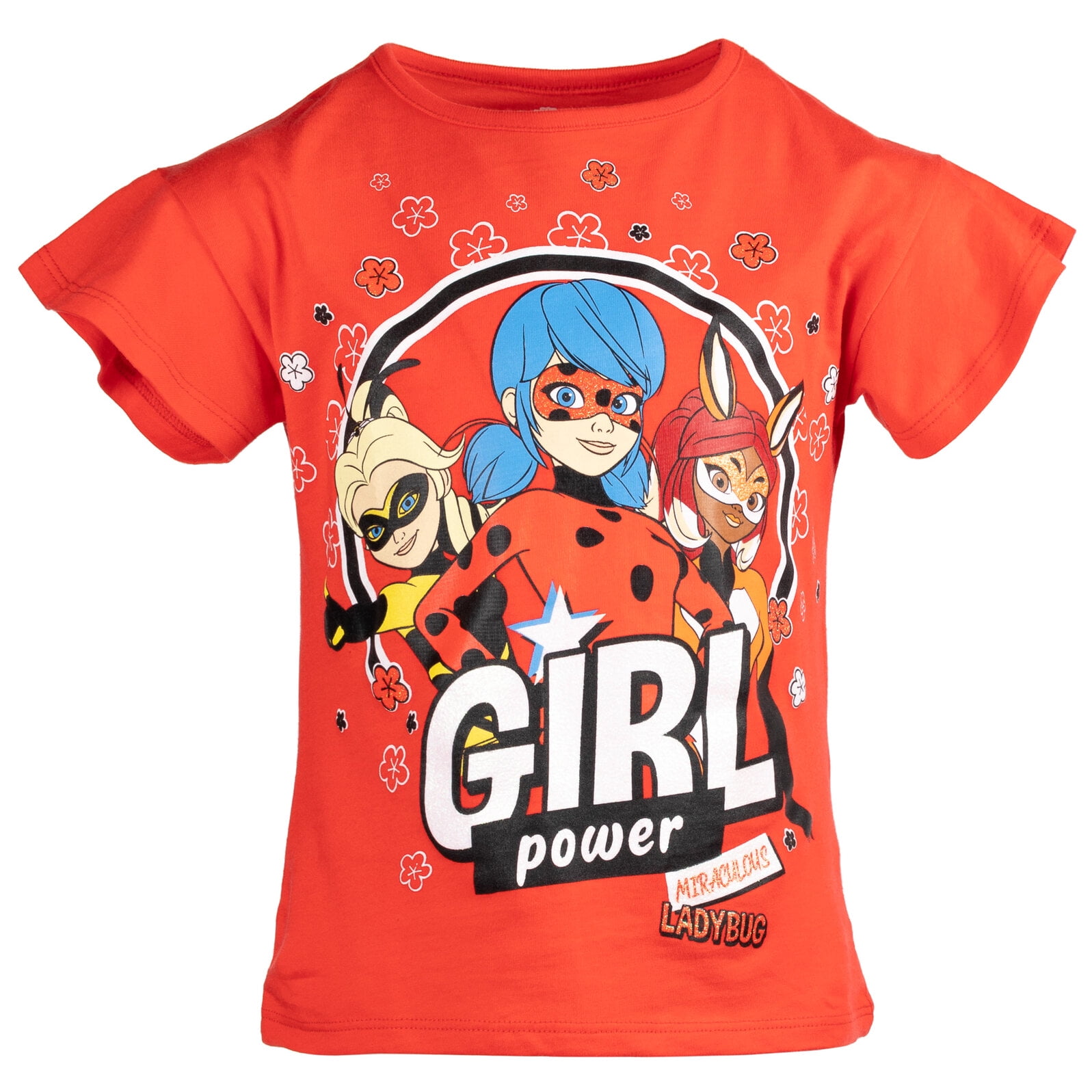 Buy Miraculous Ladybug Cat Noir Rena Rouge Little Girls 3 Pack Graphic ...