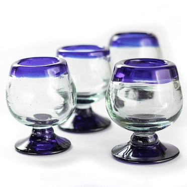 Cobalt Blue Set/8 Acrylic DOF Glass 15 oz. (170 Grams) - Walmart.com