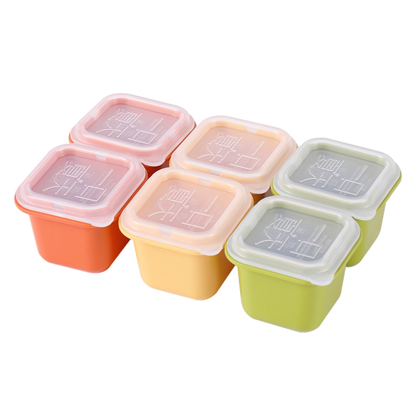 6 Pack Ice Cube Trays Premium Single Ice Cube Moulds with Lid Flexible ...