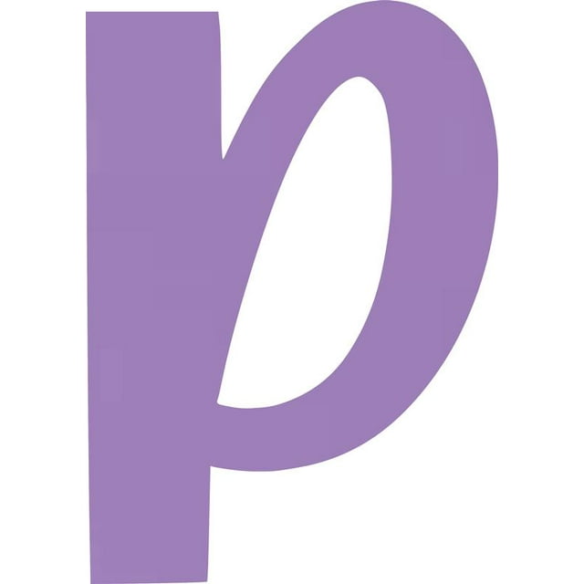 Acrylic Letter P Icebold, 6'' Tall Lavender Acrylic Alphabet Letters ...