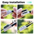 5pcs Color Changing Fishing Rod Tip Bite Indicator All Green Tail Night ...