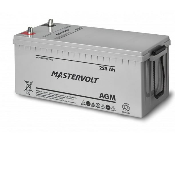 Power Products 62002250 Mastervolt AGM Battery 12/225 Ah - Walmart.com ...