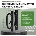 8.5" Legacy Sliding Patio Door Handle Set – Fits 3-15/16" Hole Spacing ...