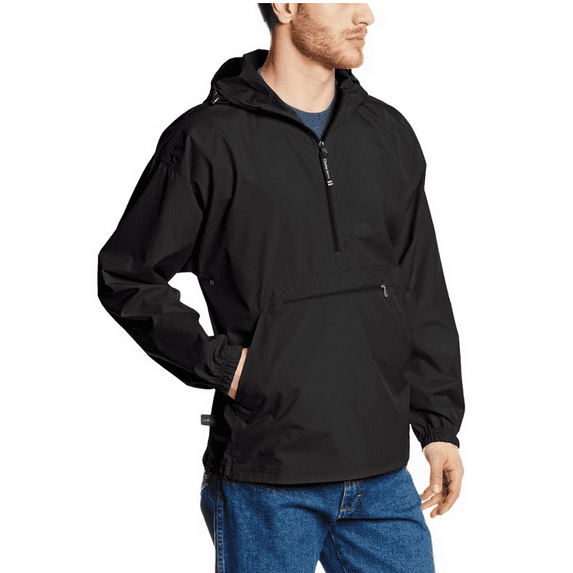 Charles River Adult Pack-N-Go Pullover in Black L | 9904 - Walmart.com