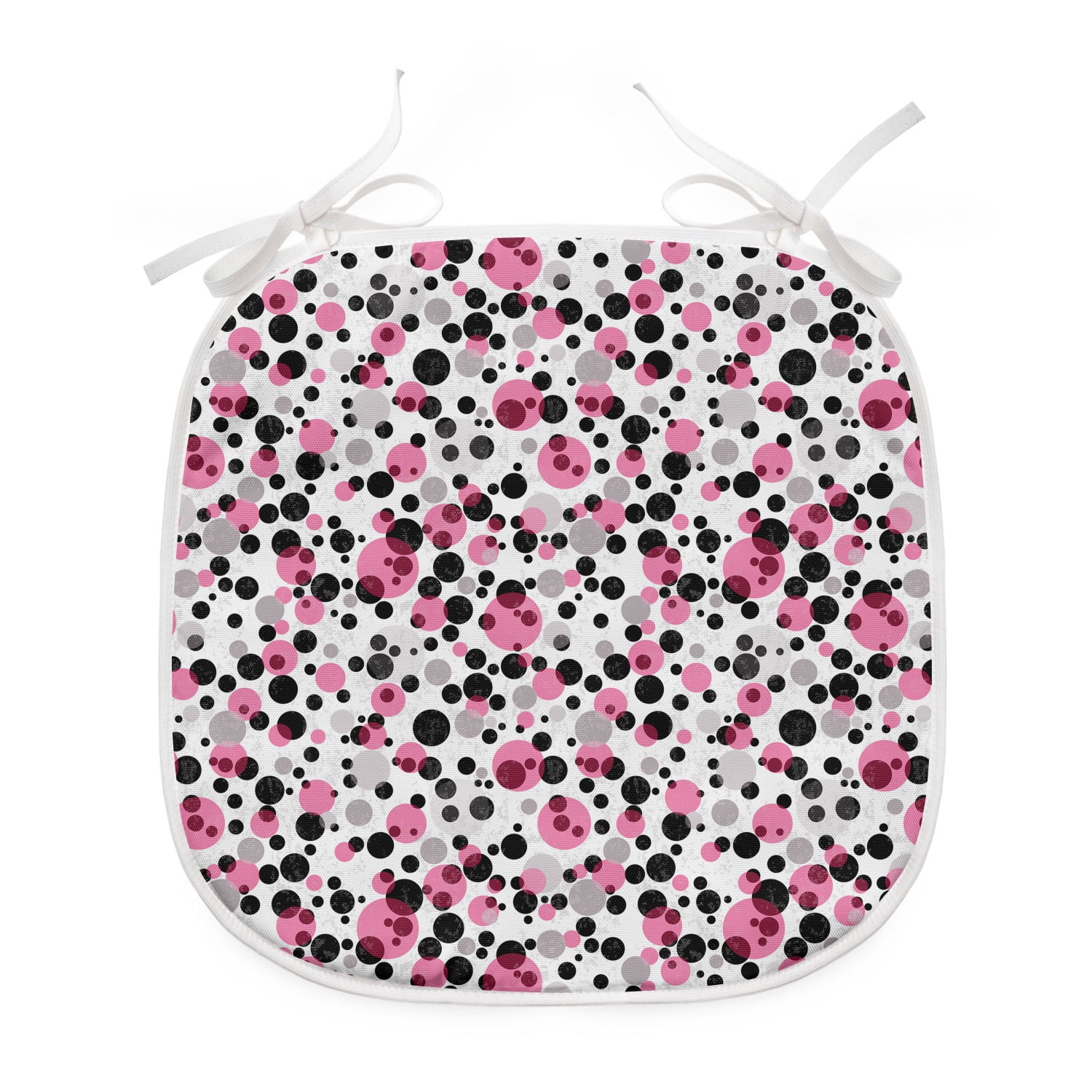 Retro Dining Chair Pad, Pattern with Different Colored Big and Small ...