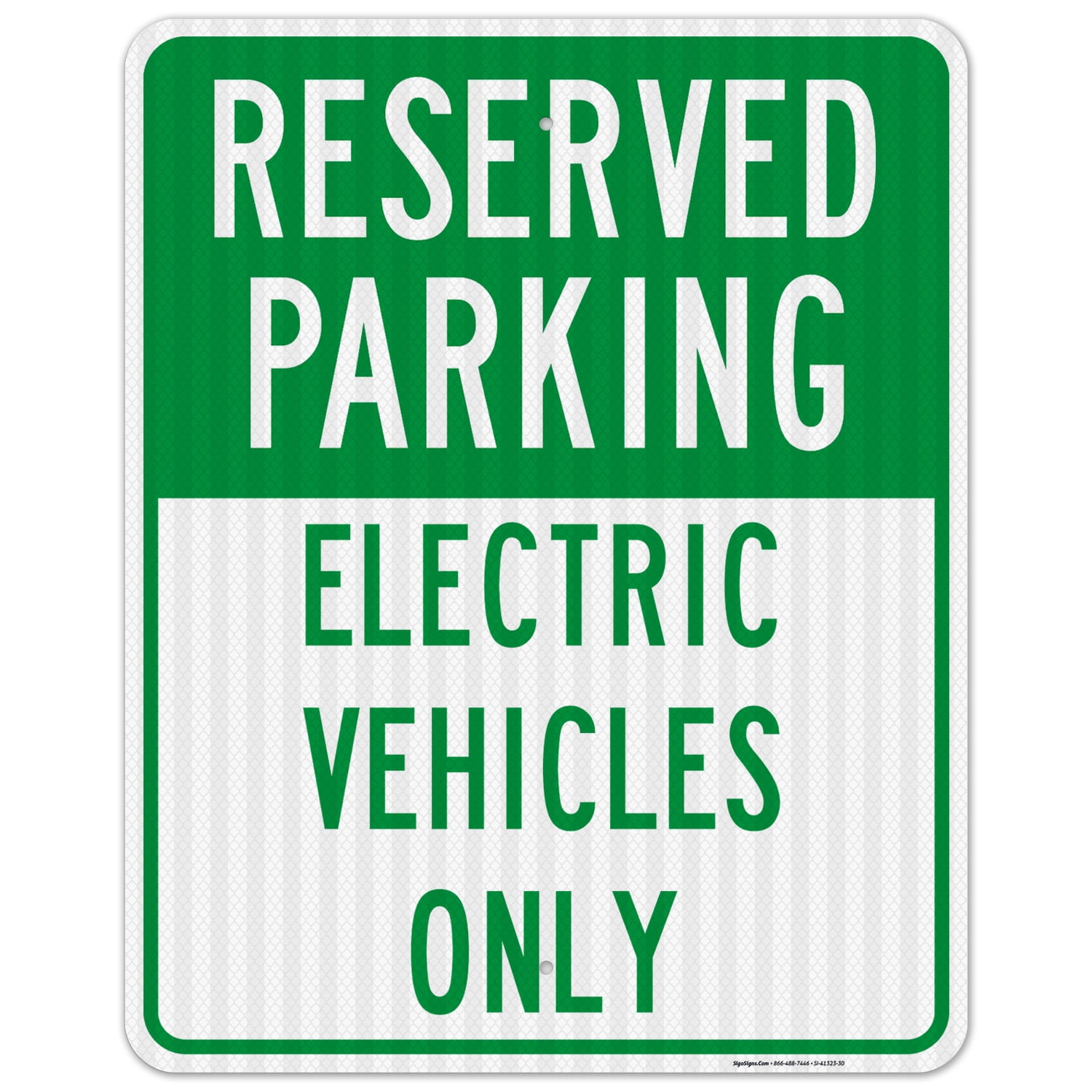 Reserved Electric Vehicles Only Sign, - Walmart.com