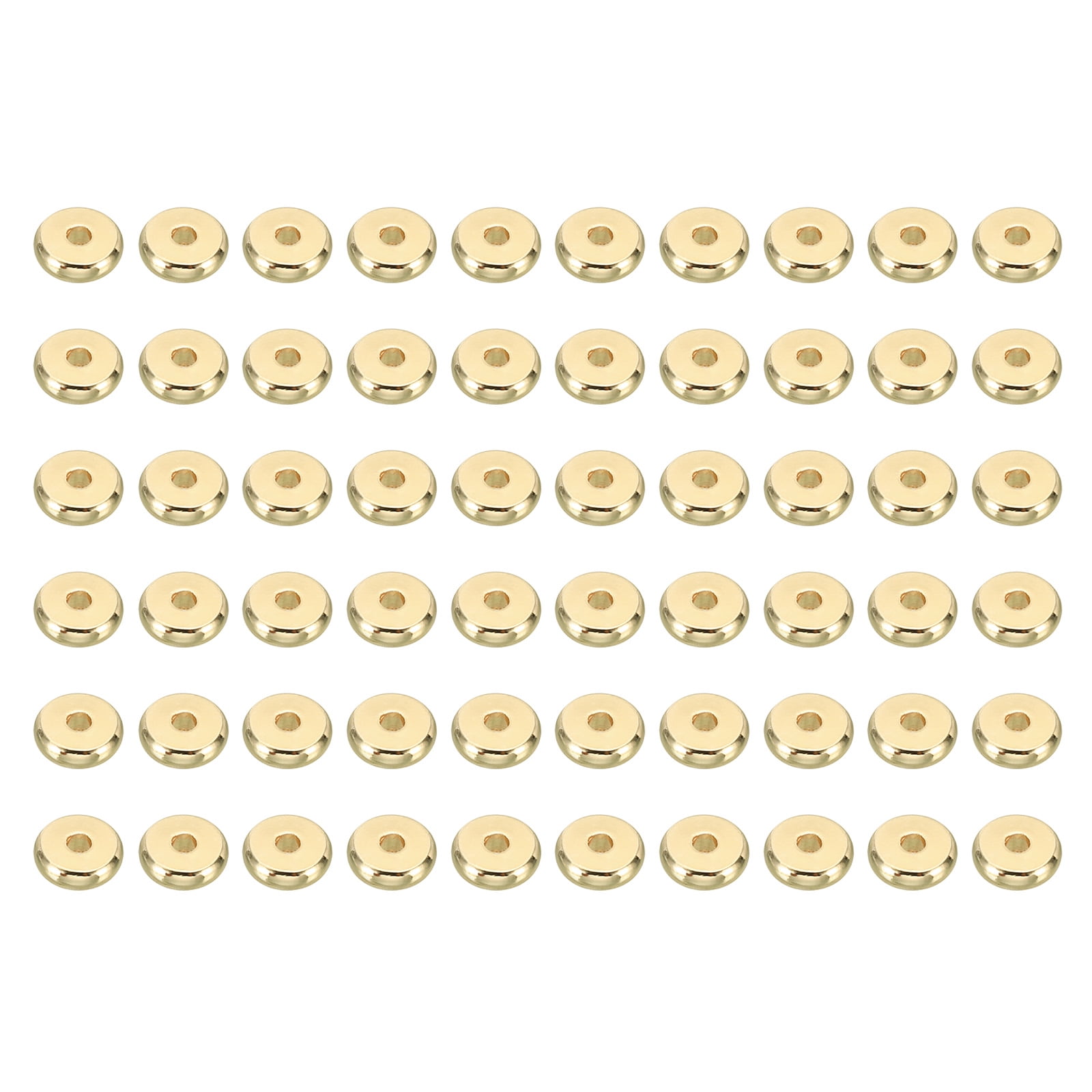 Click here for Unique Bargains 6mm Spacer Beads  100 Pcs Flat Bea... prices