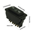 5pins DPDT Power Door Glass Switches DC12V/24V 20A Power Window ...