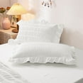 Kedshhgu Clearance Ruffled Bed P-ill-owslip Shams , Standard ...