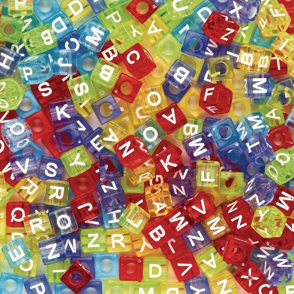 Colorations Colored ABC Beads - 300 Pieces (Item # FUNABC) - Walmart ...