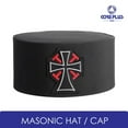 Past Commander Knights Templar Commandery Masonic Crown Cap - Black ...