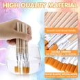 10Pcs 3/5 Inch Flat Paint Brushes - Wood Handle Artist Craft Watercolor ...