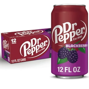 Dr Pepper Strawberries & Cream Soda Pop Case, 12 fl oz, Pack of 12 Cans ...