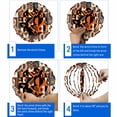 Abstract Geometric Wind Spinner for Garden Yard 8In, Orange Bold Shapes ...