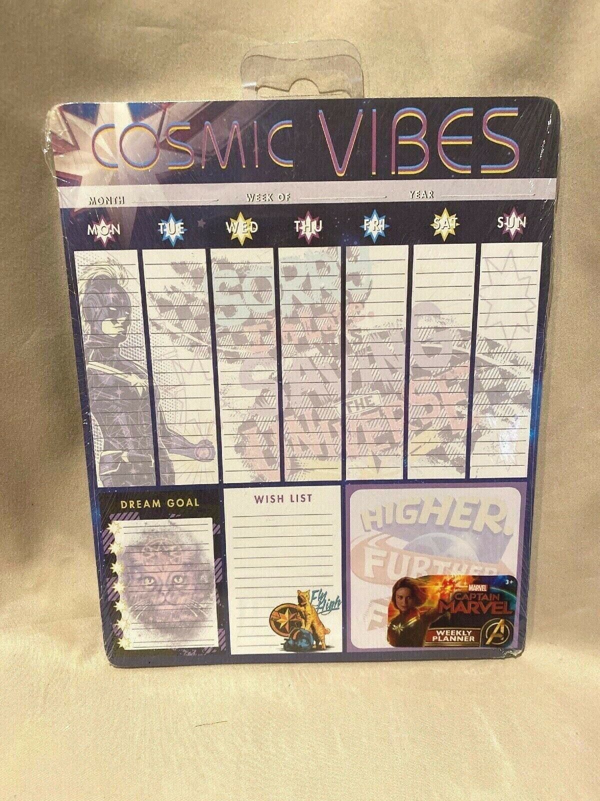 Captain Marvel Weekly Planner Pad NEW - Walmart.com