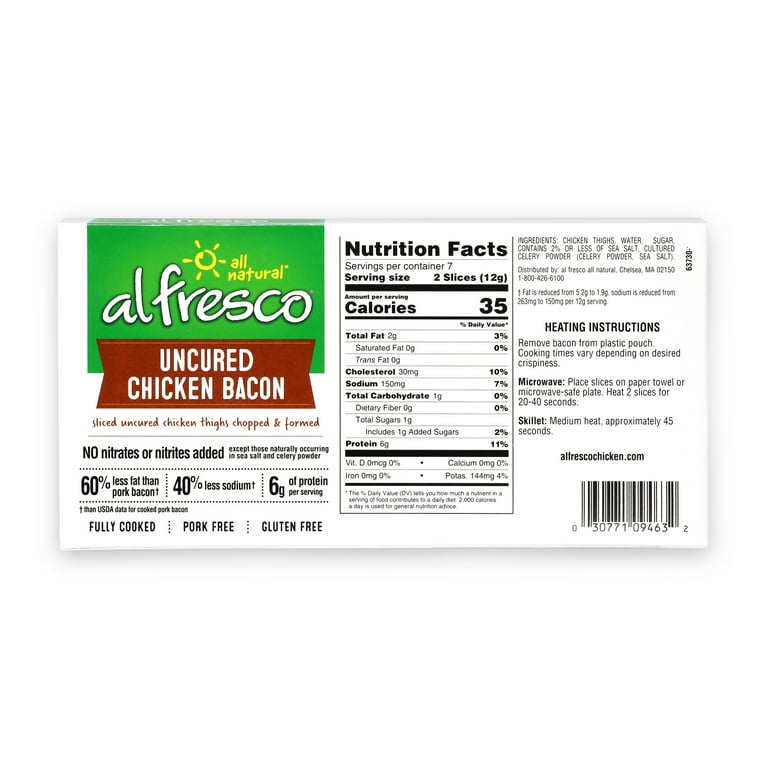 Ready To Cook Chicken Bacon Al Fresco, 54% OFF