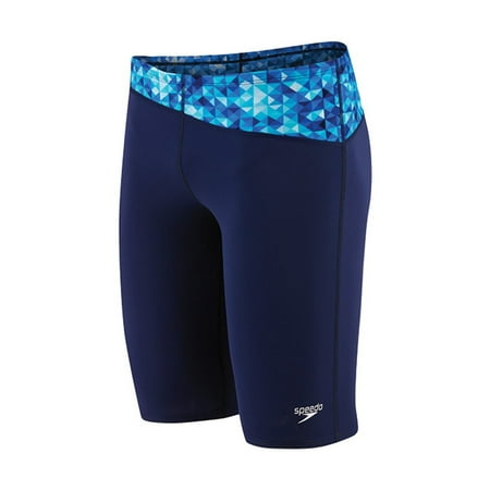 Speedo Nano Fracture PowerPlus Jammer Male Blue 22 | Walmart Canada