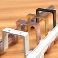 Aluminum Alloy Ceiling Mounted Curtain Brackets - 2Pcs, Black - Walmart.com