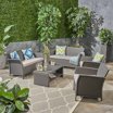 Better Homes & Gardens Bellamy 5 Piece Outdoor Chat Set with Firepit - Walmart.com