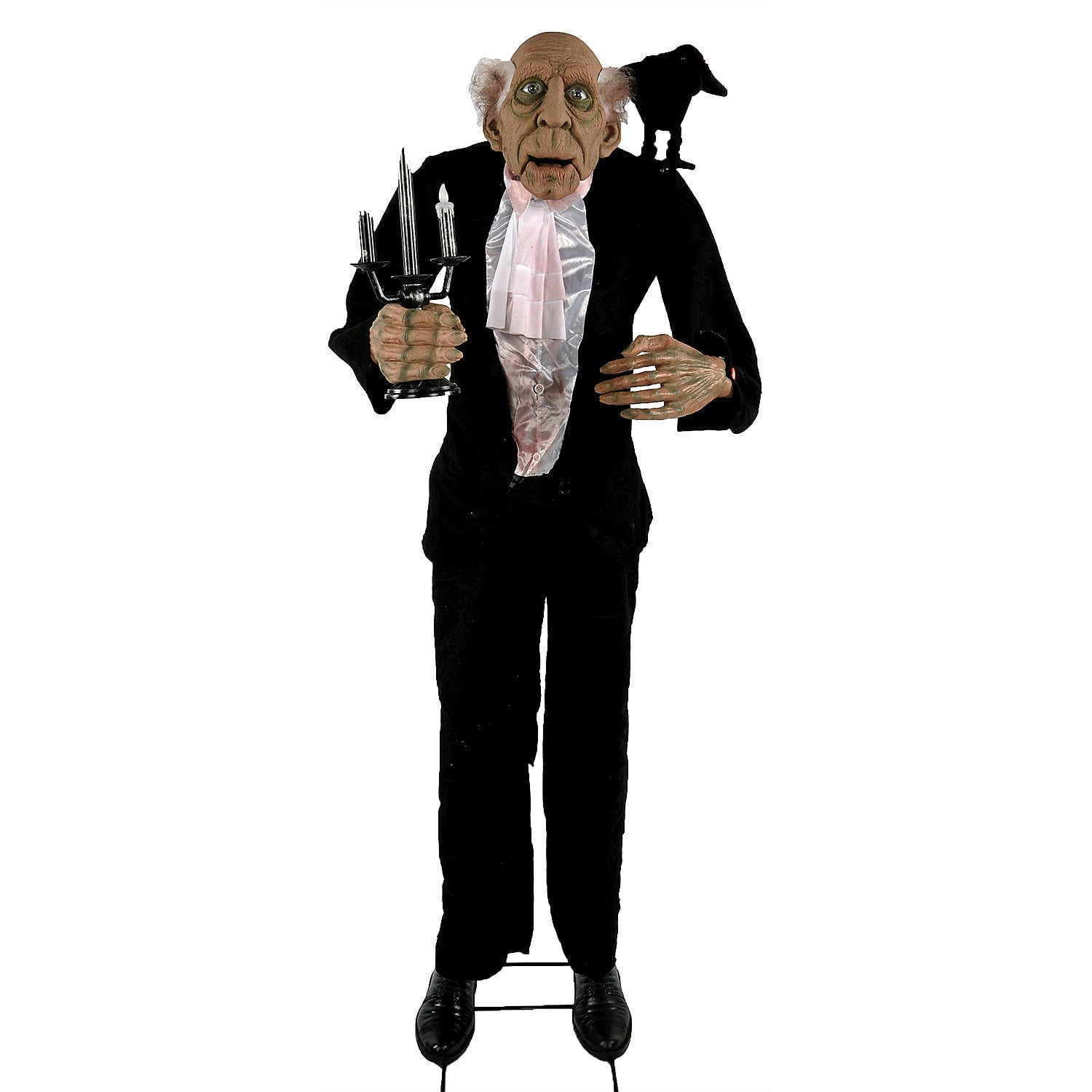 Animated Butler, Creepy & Funny Halloween Décor, 5'6" Tall, 1 Piece ...