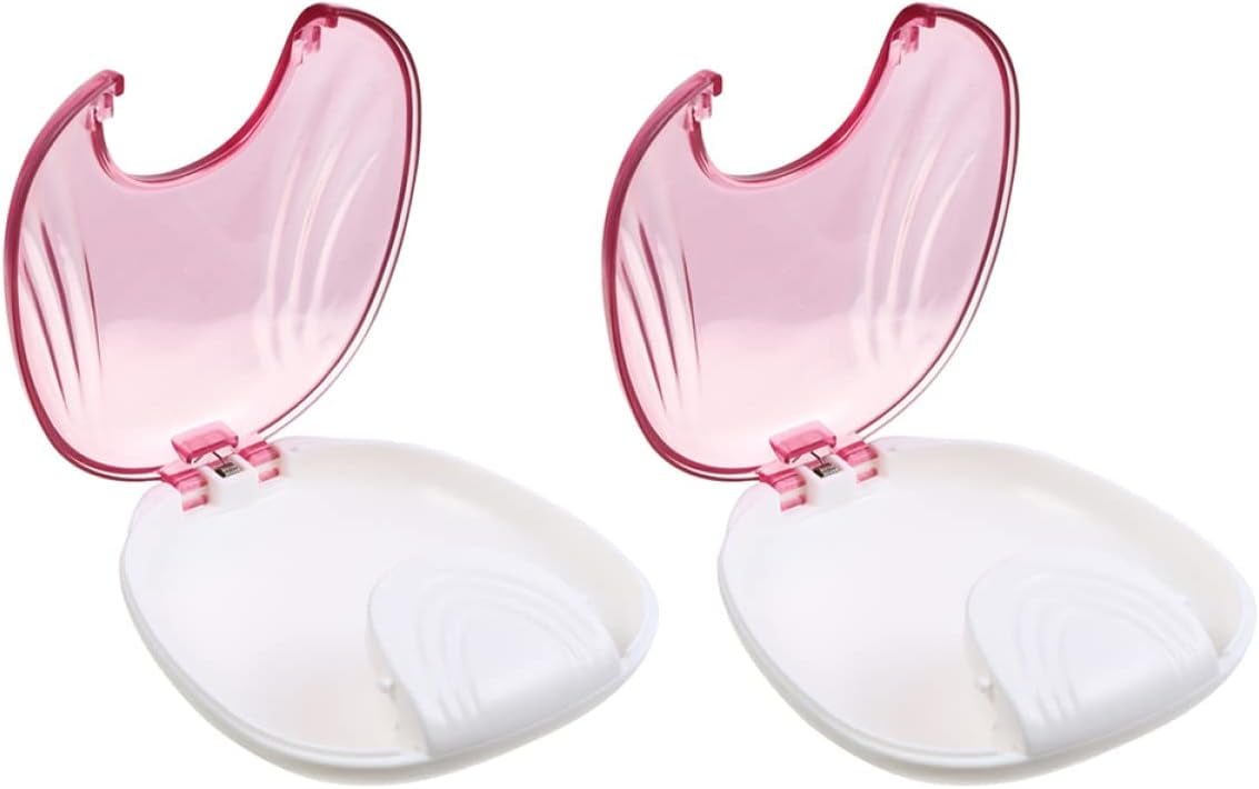 2pcs Organizing Guard Oral Holder Travel Cases Retainer Containers Use ...