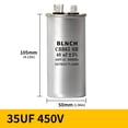 16/20/25/30/35/40/50/60UF Air Conditioning Compressor Capacitor ...