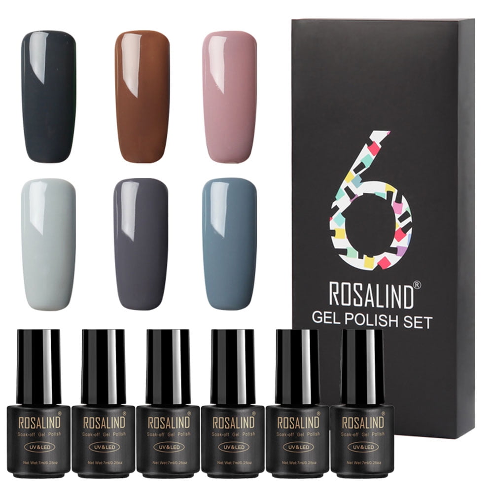Click here for Pepisky Rosalind 6pcs/Lot 7ml Nail Soak-Off Gel Po... prices