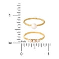 JS Jessica Simpson Women’s Gold Plated Sterling Silver Pearl 2 Piece ...