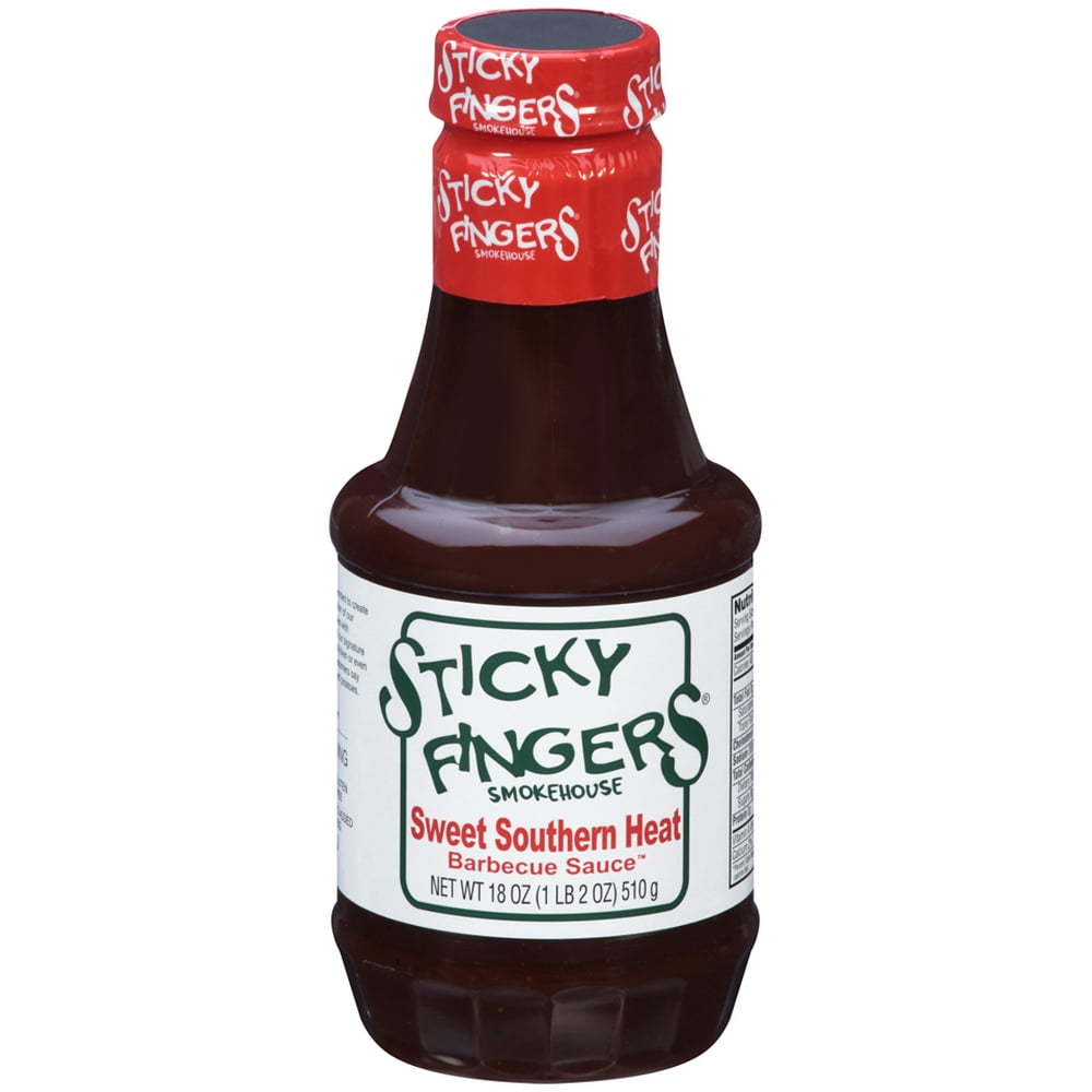 Sticky Fingers Smokehouse Barbecue Sauce, Sweet Southern Heat, 18 Oz ...