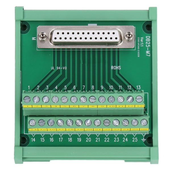 DB25 To Terminal Adapter, Compact Signals Breakout Plate Female ...