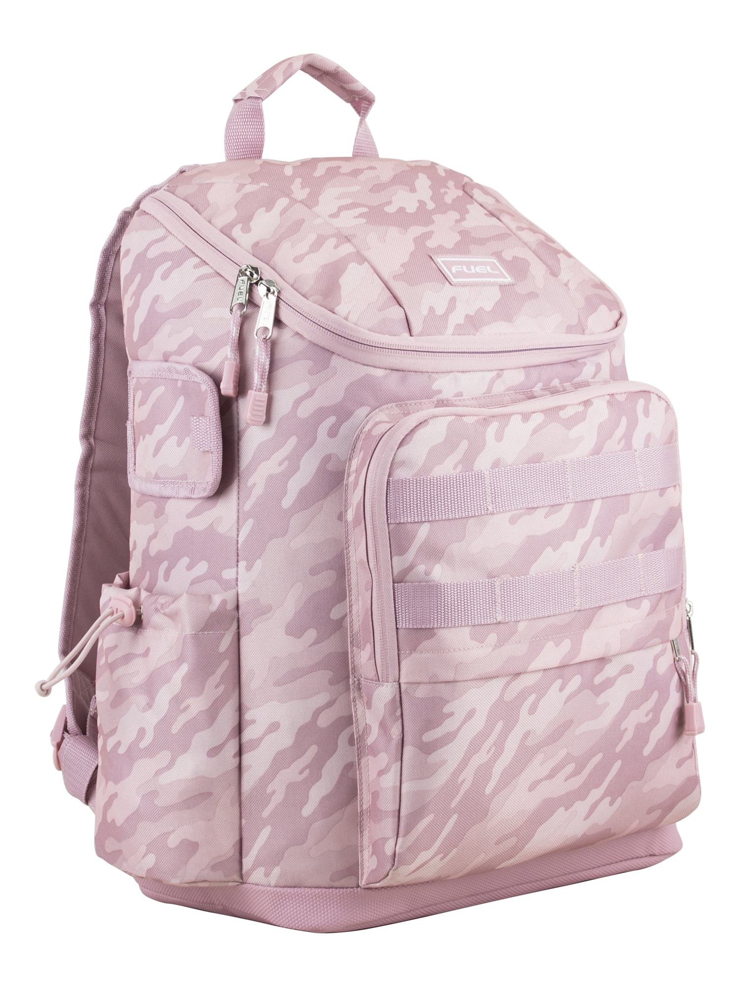 Fuel Unisex Outdoor Cargo Top Loading Backpack, Pink Camouflage ...