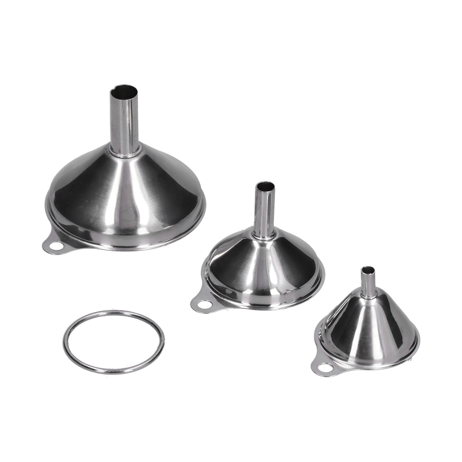 QIILU Filling Bottles Funnels,3Pcs Stainless Steel Funnel Filling ...