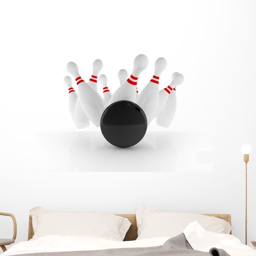 Bowling Strike Wall Decal by Wallmonkeys Peel and Stick Graphic (48 in ...