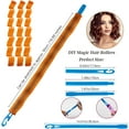 MSDADA Hair Curlers Styling Kit 30pcs Wave Shape Curlers Heatless Hair ...