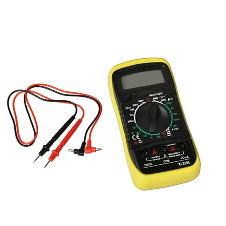 Multimeter Digital Adjustable LCD Voltmeter Handheld Portable Backlight ...
