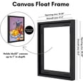16x20 Canvas Floating Frame with Adhesive Strips Included - Vertical ...