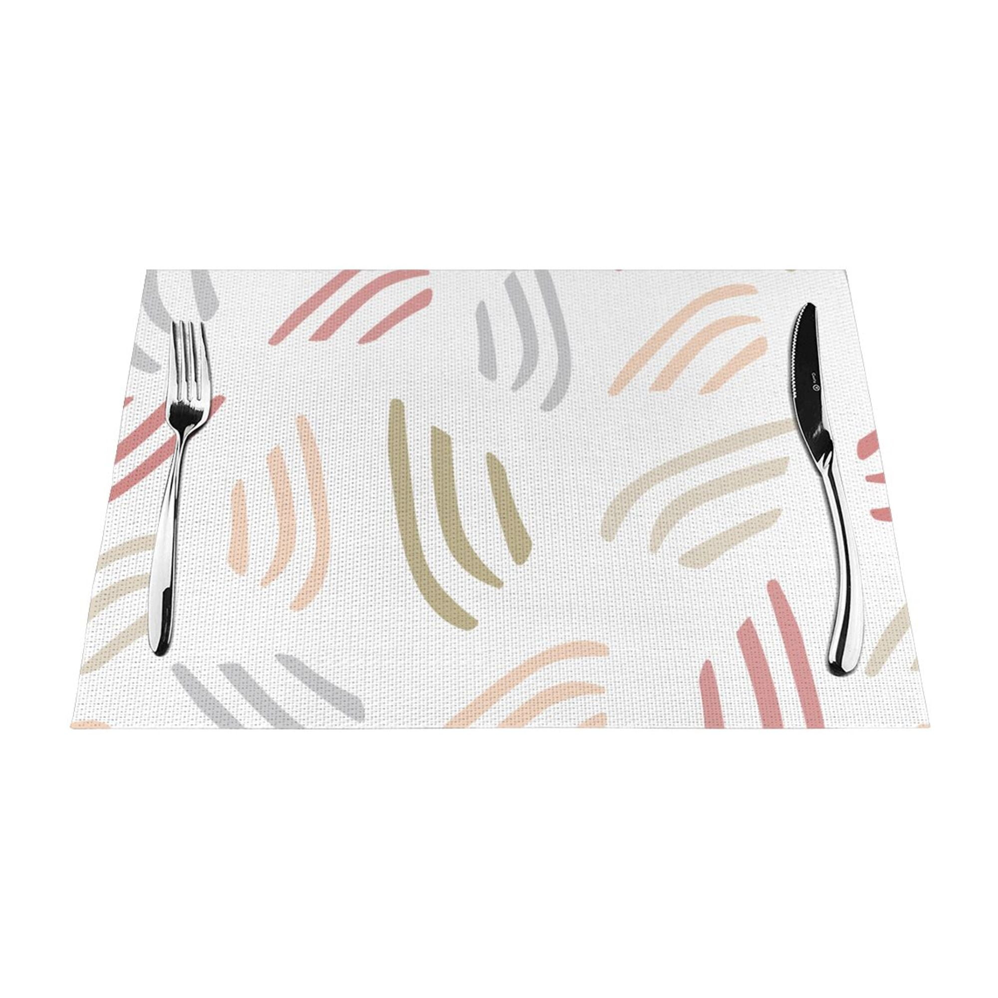 YFYANG Washable Heat-Resistant Placemats, 70% PVC/30% Polyester ...