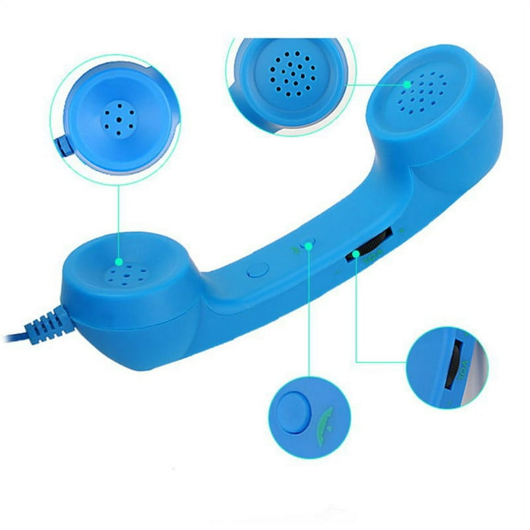 Cordless Casa Telefono Vintage Cornetta Del Telefono Retrò, Microfono ...
