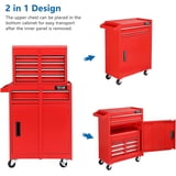 TUFFIOM Mobile Metal 5-Drawer Roller Tool Box, Tool Storage Cabinet ...