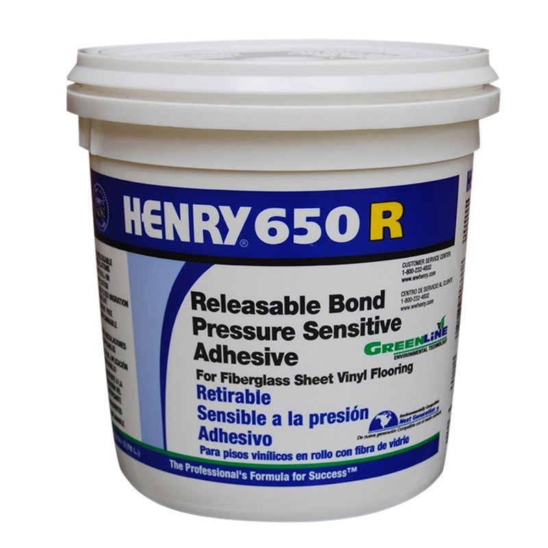 Henry 650 R Vinyl Flooring Adhesive Releasable Bond Pressure Sensitive ...