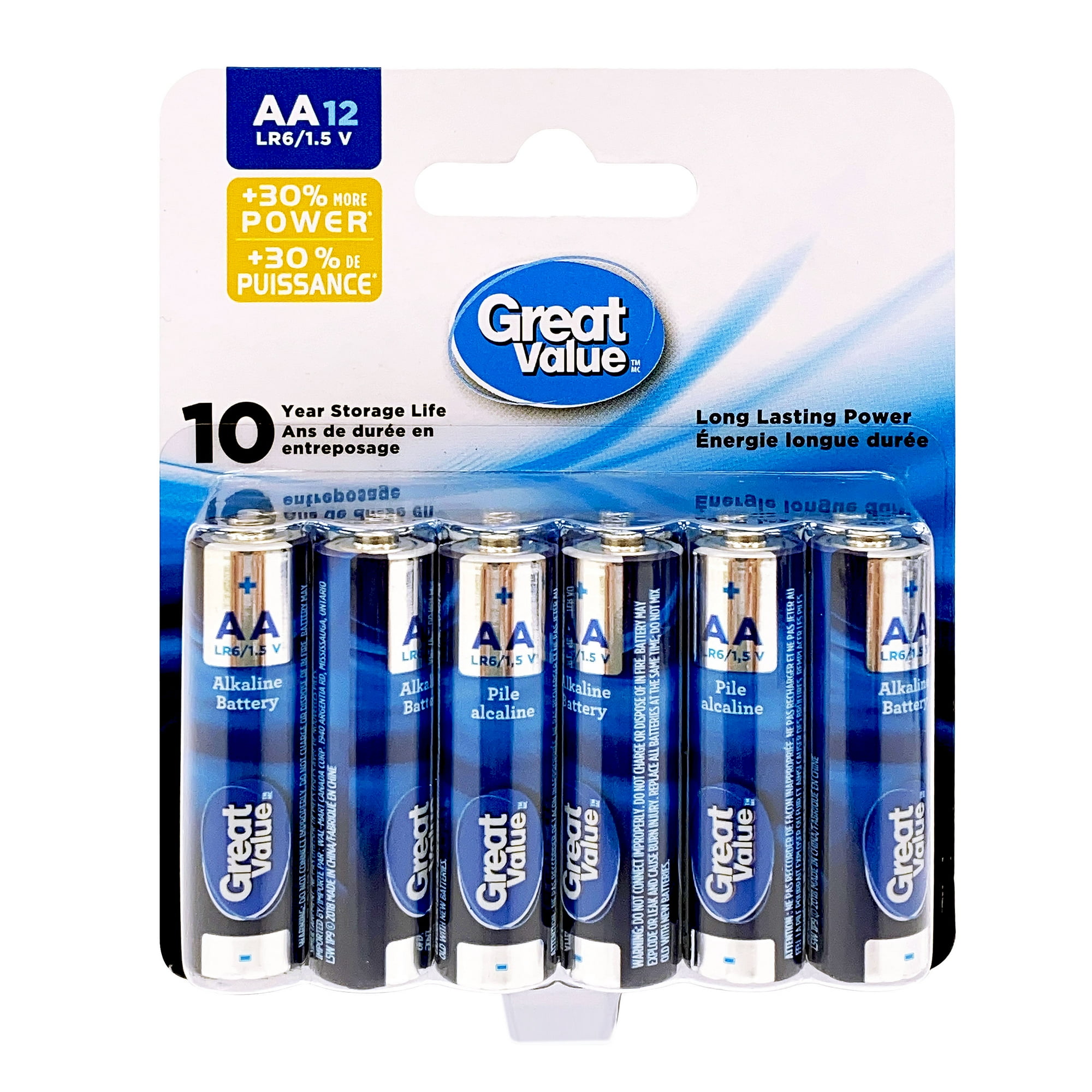 Click here for Great Value Aa Lr6/1.5 V Alkaline Batteries 12-Pac... prices
