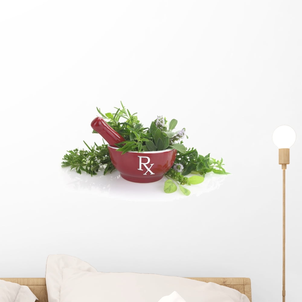 Porcelain Mortar Rx Wall Mural Decal by Wallmonkeys Vinyl Peel and ...