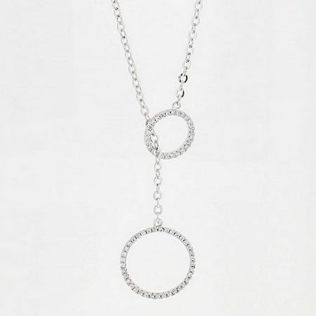 Nour London Open Diamante Circle Fine Chain Necklace - Walmart.ca