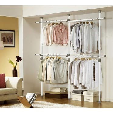 Prince Hanger Adjustable Heavy-Duty Garment Closet Hanger Organizer ...