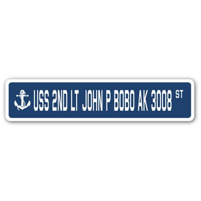 SignMission SSN-2nd Lt John P Bobo Ak 4 x 18 in. A-16 Street Sign - USS ...