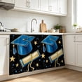 Blue Graduation Cap Cabinet Curtains for Shelves, Modern Art Diploma ...