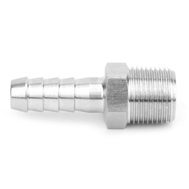 Conector macho BSPT, 2 piezas, 3/8 pulg., rosca macho BSPT, conector rápido de acero inoxidable ...